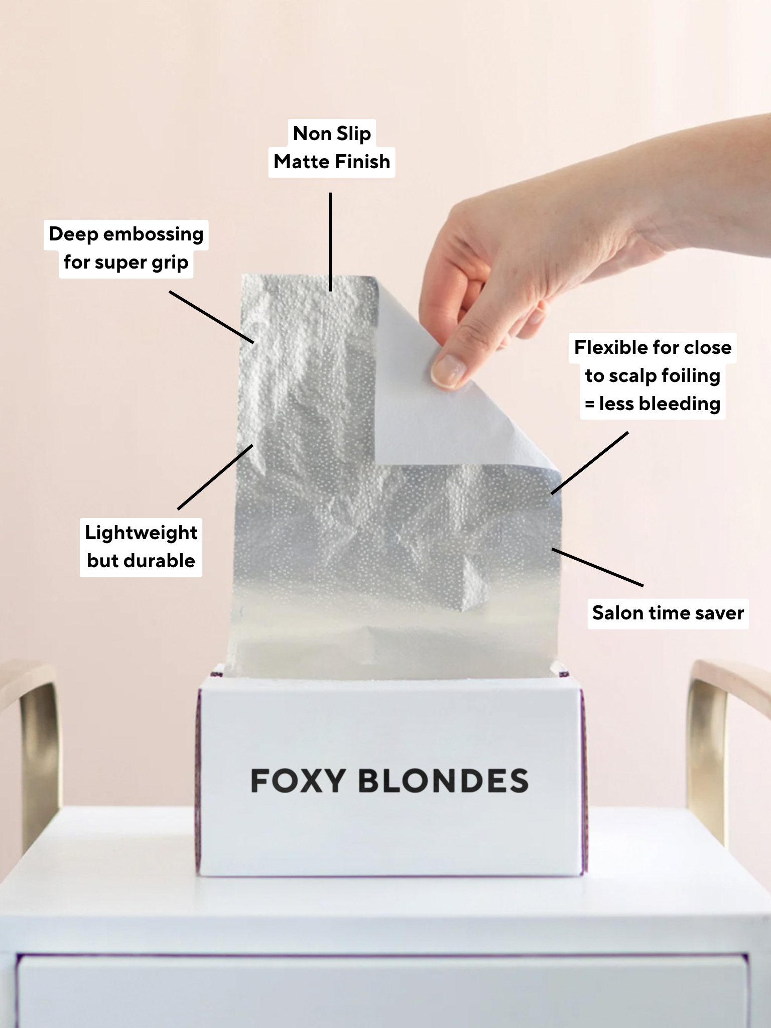 Saddle Up | Pop Up Hair Foils | 500 Sheets 15cm x 27cm | Foxy Blondes